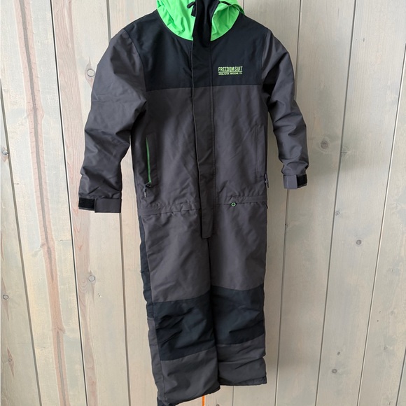 Airblaster | Other | Airblaster Kids Black And Green Hooded Freedom ...